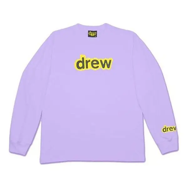 Drew House Logo Crewecnk Long Sleeve T-shirt - Lavender