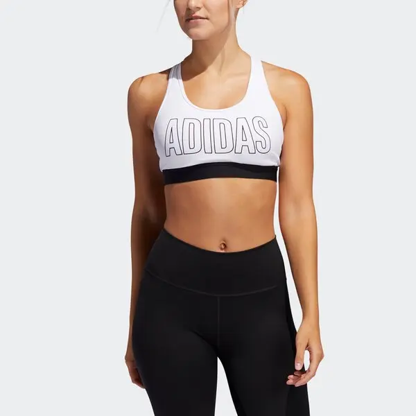Adidas Donasia Sizing 't Rest Alphaskin Padded Bra 'white Black