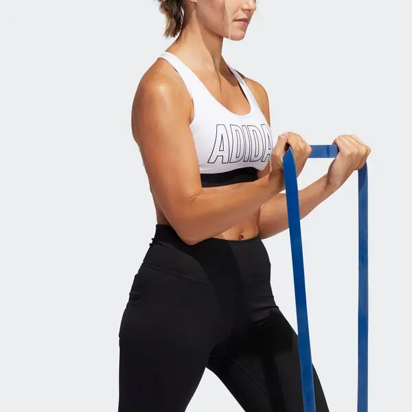 Adidas Donasia Sizing 't Rest Alphaskin Padded Bra 'white Black