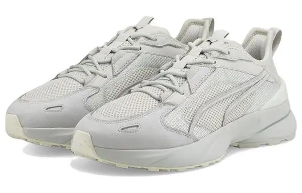PUMA Pwrframe Op-1 Lth Athleisure Casual Sports Shoe - Gray