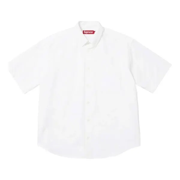 Supreme Ss26 Loose Fit Oxford S/s Shirt - White
