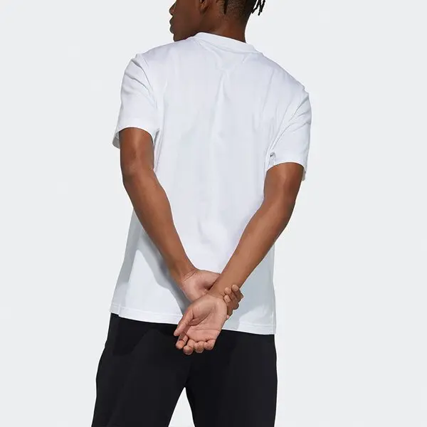 Adidas Th Tee Techgfx Logo Printing Sports Training Short Sleeve