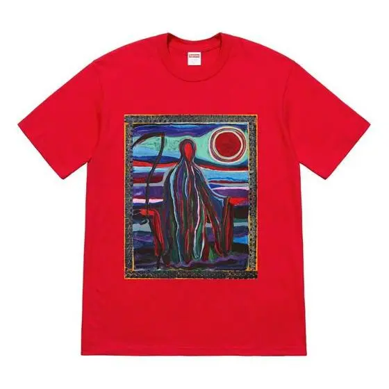 Supreme Ss19 Reaper Tee Printing Short Sleeve - Red