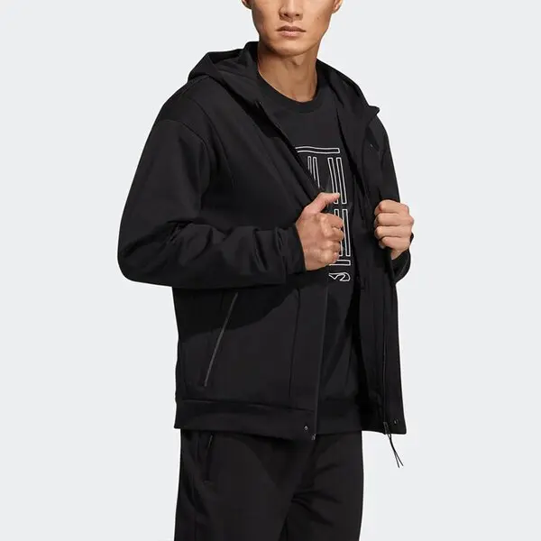 Adidas Printing Logo Sports Hooded Jacket