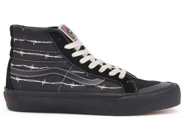 VANS Sk8-hi 138 Sf Barbed Wire High Top Sneakers - Black