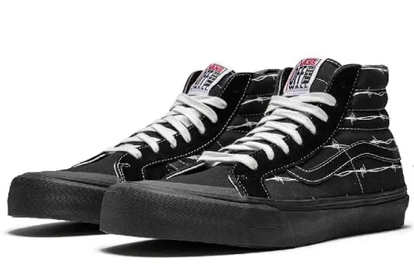 VANS Sk8-hi 138 Sf Barbed Wire High Top Sneakers - Black