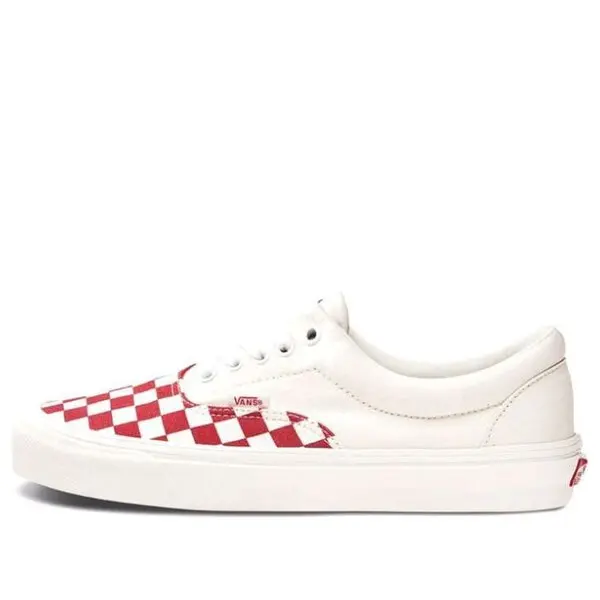VANS Era Crft Podium Checkerboard Racing Sneakers - Red