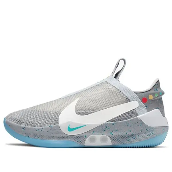 Nike Adapt Bb 'mag' Self-lacing Sneakers - Grey