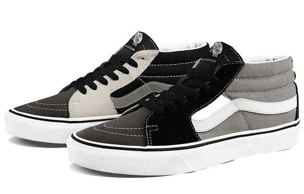 VANS Sk8-mid "off The Wall" Sneakers - Black/white/gray