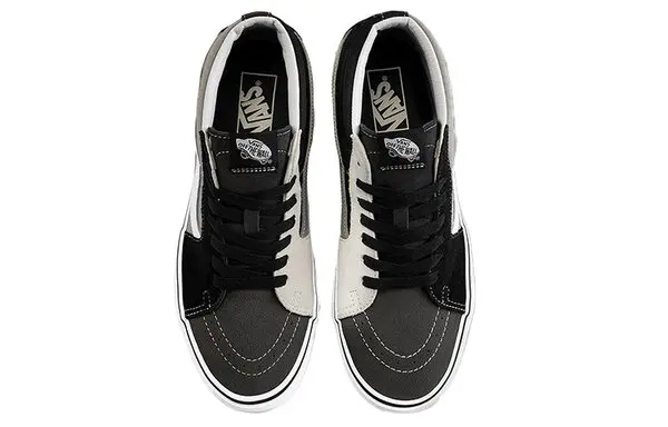 VANS Sk8-mid "off The Wall" Sneakers - Black/white/gray