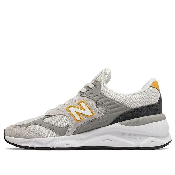 NEW BALANCE X-90 Retro Casual Sneaker - Gray/white/yellow