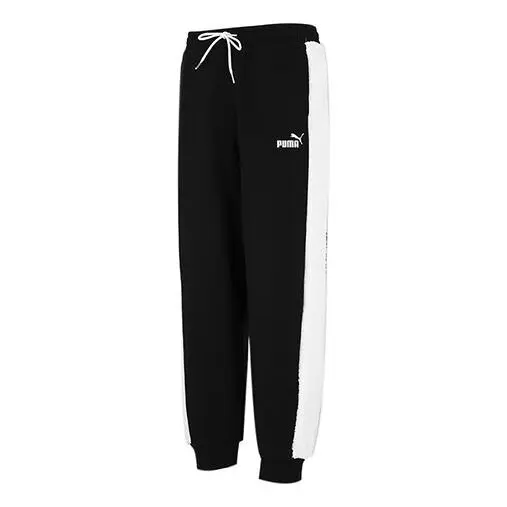 PUMA Fleece Blocking Pants - Black