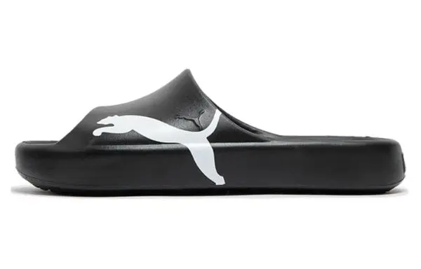 PUMA Shibui Cat Slip-on Slides - Black/white
