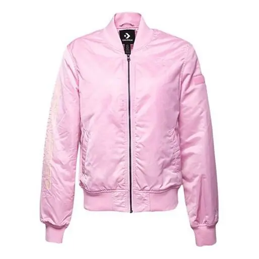 CONVERSE Stand Collar Bomber Jacket - Tan