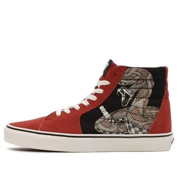 VANS Sk8-hi "desert Snake" High Top Sneakers - Red/black