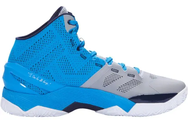 Under Armour Curry 2 'electric Blue' Basketball Shoes - Grey