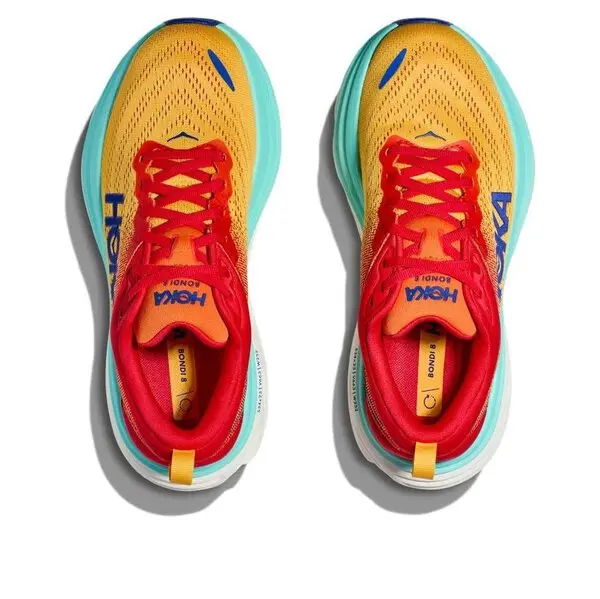 Hoka One One Bondi Athletic Shoes - Cerise/cloudless