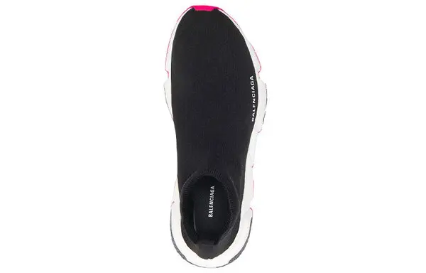 Balenciaga Speed Trainer Sock Sneakers - Black/pink