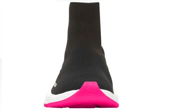 Balenciaga Speed Trainer Sock Sneakers - Black/pink