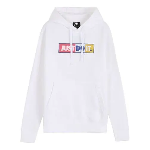Nike Just Do It" Hoodie - White