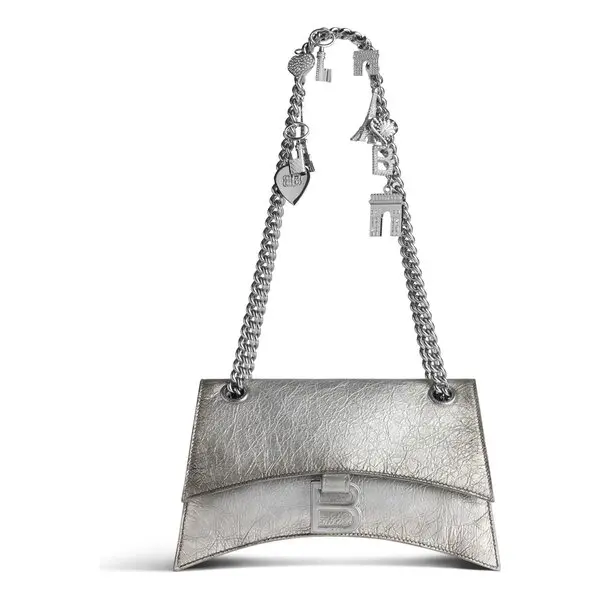 Balenciaga Crush Small Chain Bag - Silver