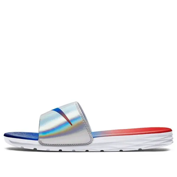 Nike Benassi Solarsoft Slides - Blue/red