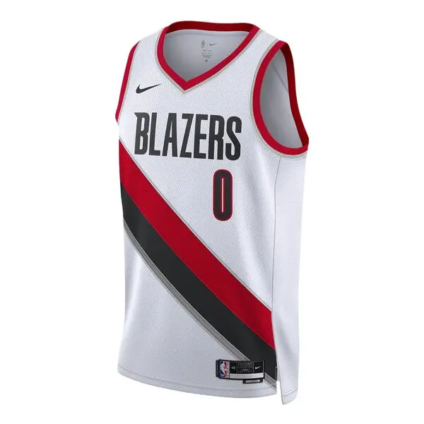 Nike Dri-fit Nba Portland Trail Blazers Damian Lillard Association Edition 2022/23 Swingman Jersey - None