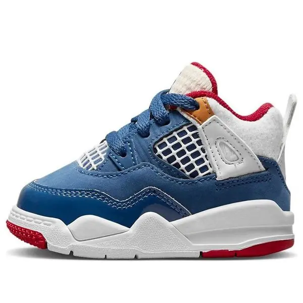JORDAN Air 4 Retro 'messy Room' Sneakers - Blue/white/red