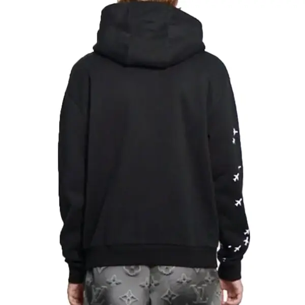 LOUIS VUITTON Printed Hooded Long Sleeve Sweatshirt