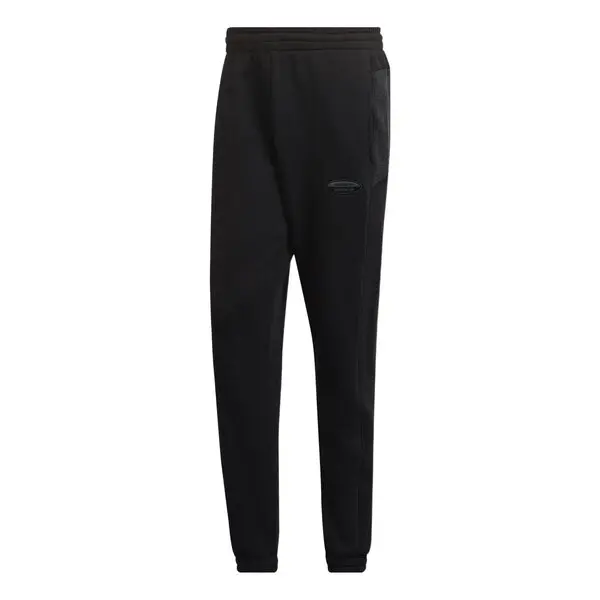 Adidas Originals R.y.v. Elastic Waistband Drawstring Solid Color Cotton Casual Sports Pants/trousers/joggers Black - Multi-color