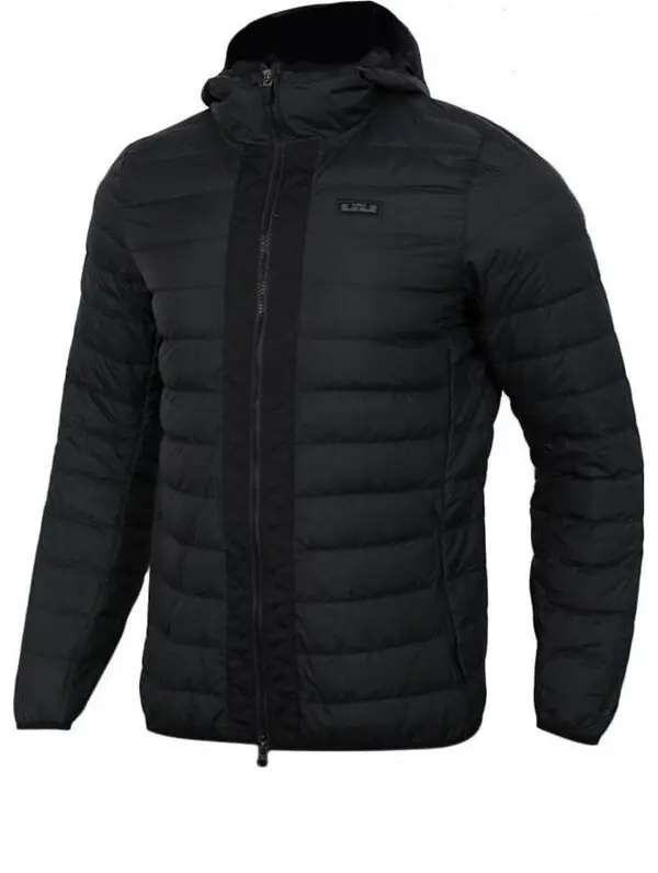 Nike Lebron James Down Hooded Jacket - Black