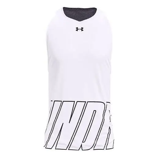 Under Armour Baseline Reversible Tank Top - White/black