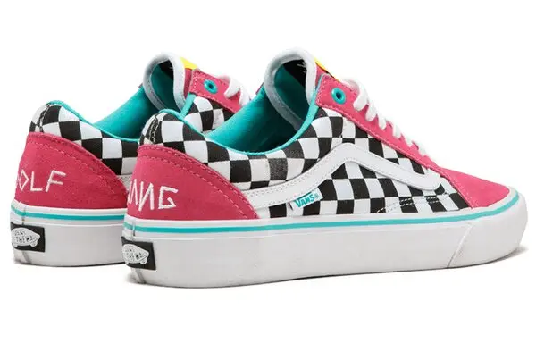 VANS Old Skool Pro 'golf Wang' Sneakers - Pink/blue