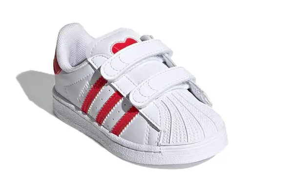Adidas Originals Superstar Sneakers - White/red