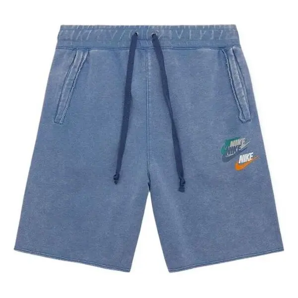 Nike Alphabet Logo Straight Loose Casual Shorts - Multi-color