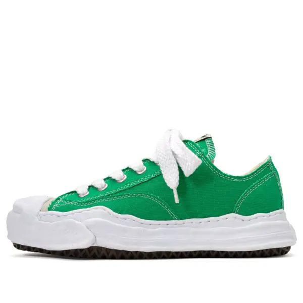 Mihara Yasuhiro Hank Og Sole Canvas Low-top Sneaker - Green