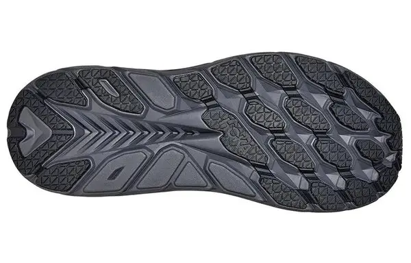 Hoka One One Clifton Athletic Lace-up Sneakers - Black