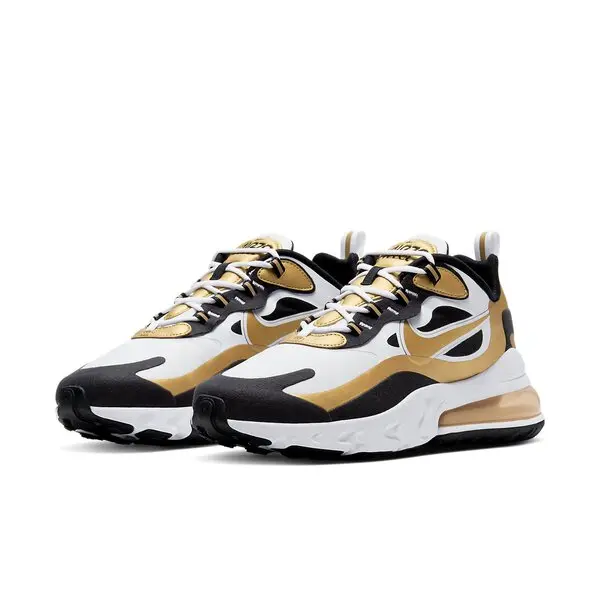 Nike Max 270 React "metallic Gold" Sneakers - Black/gold