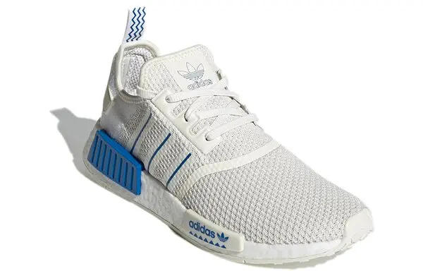 Adidas Nmd_r1 "white Blue Bird" Sneakers - White/blue