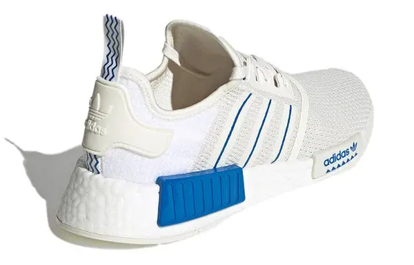 Adidas Nmd_r1 "white Blue Bird" Sneakers - White/blue