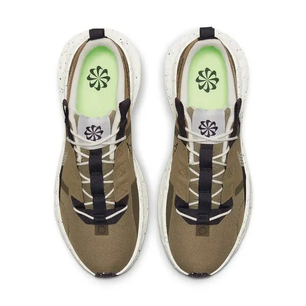Nike Crater Impact Low Top Sneakers - White/green