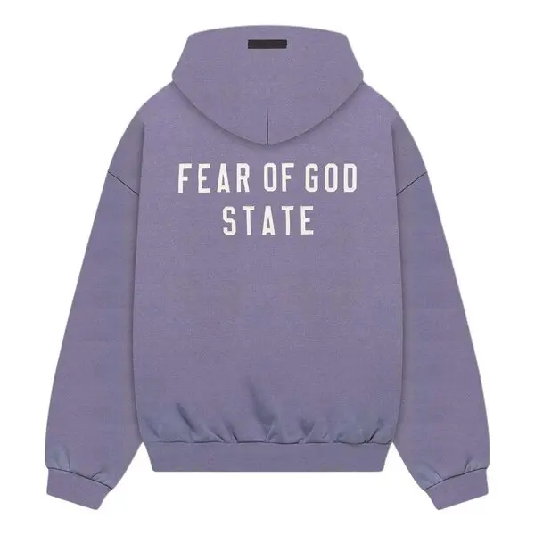 Fear Of God Homecoming Heavy Fleece Full Zip Hoodie - Lavender