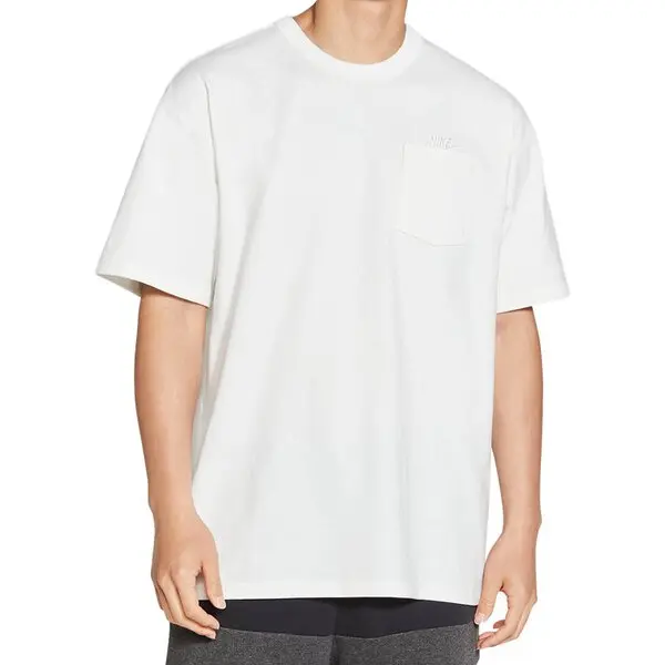 Nike Essential Pocket Embroidered Logo Short Sleeve Tee - White