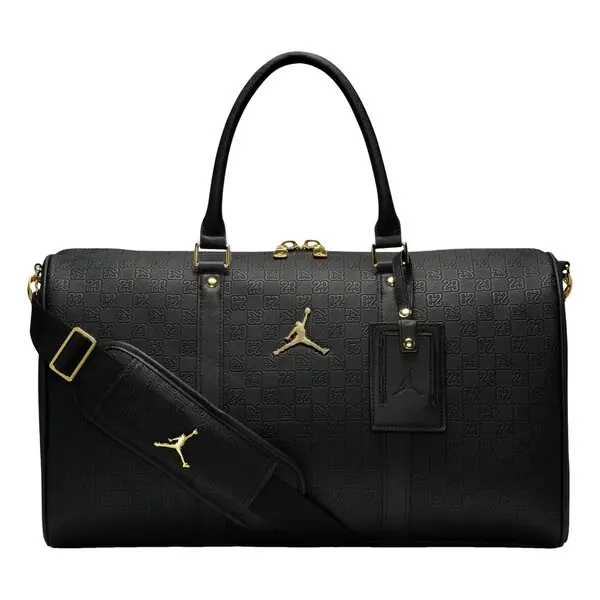 JORDAN Monogram Duffle Bag - Black/gold