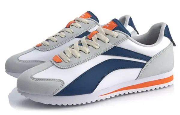 LI-NING 3km Classic Retro Athletic Sneakers - Whitegrayblue