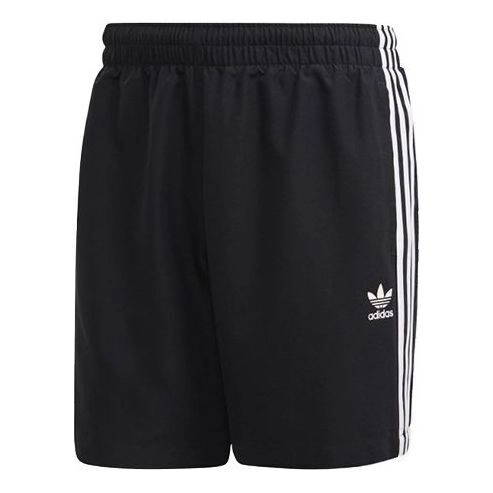 Adidas Originals Stripe Woven Sports Shorts - Black