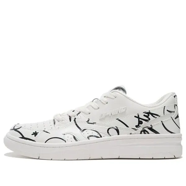 LI-NING 937 / Black Artistic Low Top Sneakers