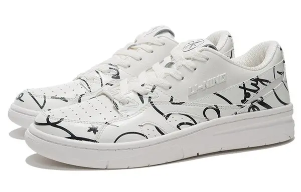 LI-NING 937 / Black Artistic Low Top Sneakers