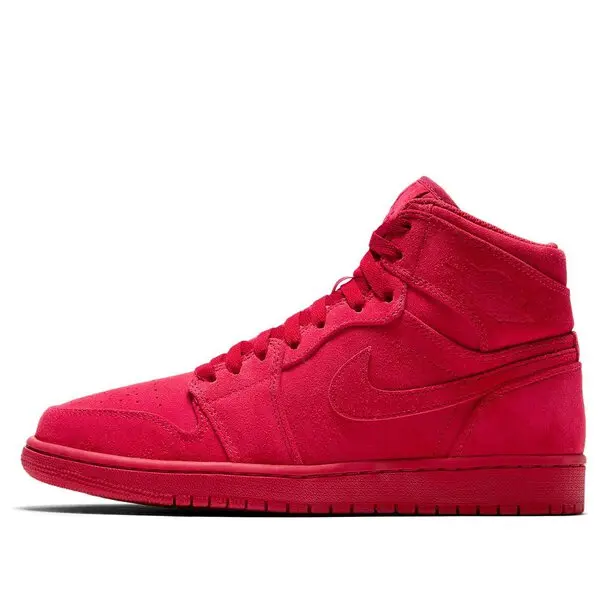 JORDAN 1 Retro High Suede Sneakers - Red