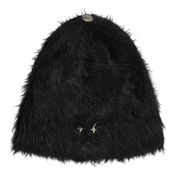 THUG CLUB Chimera Fur Beanie - Black